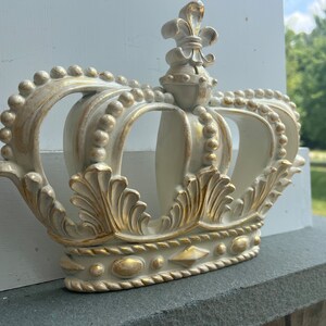 Crown/wall Decor/ Shabby Chic Decor/ Home and Garden Decor/off-white ...