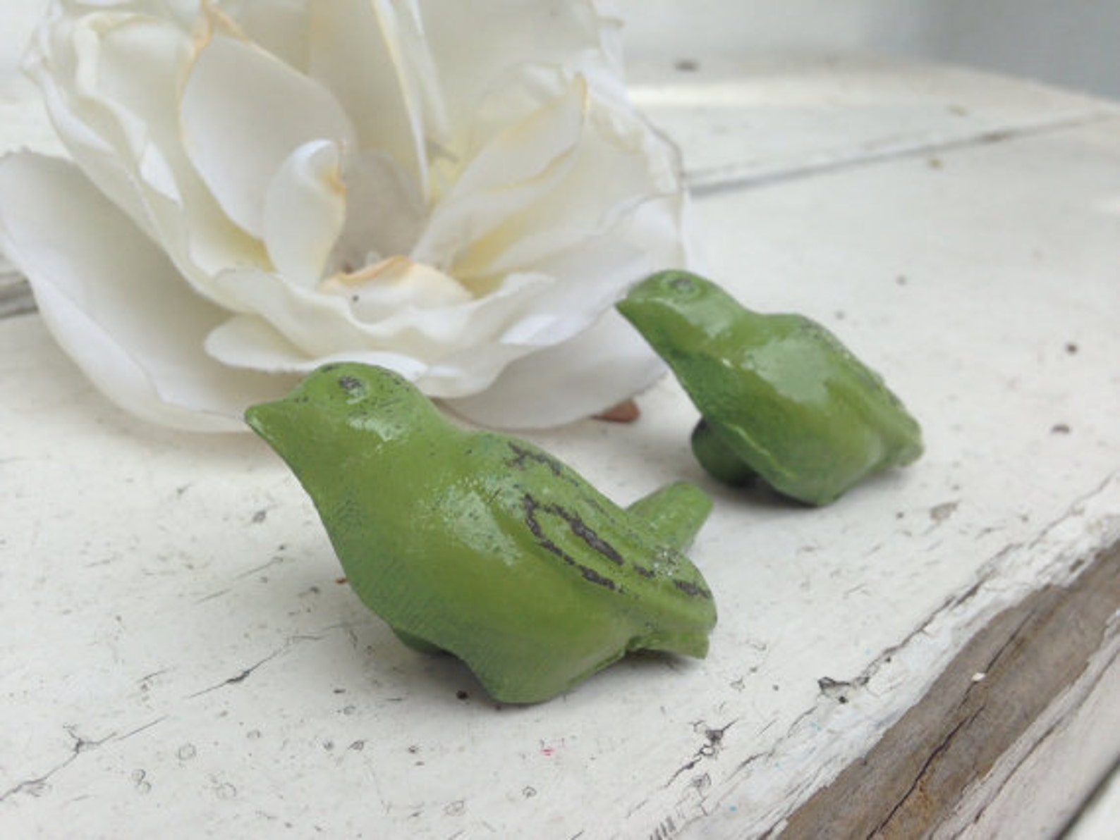 Drawer Pulls / Drawer Knobs / Bird Knobs Shabby Chic Knobs / | Etsy