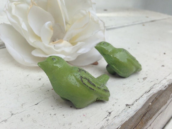 Drawer Pulls / Drawer Knobs / Bird Knobs Shabby Chic Knobs / | Etsy