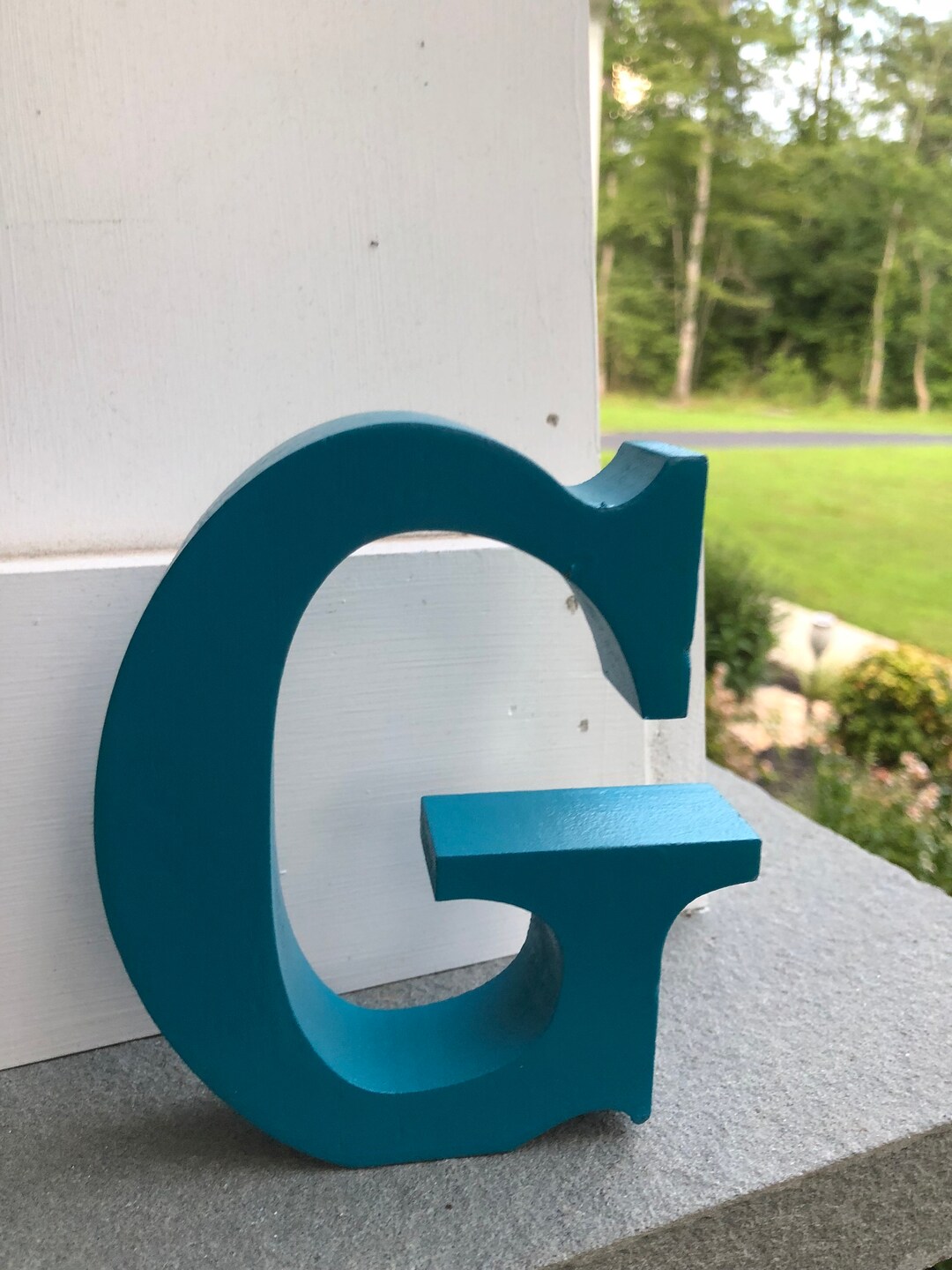 Wood Letters, 5 1/4 Inch Letters, Standalone Letters, Home and Garden ...