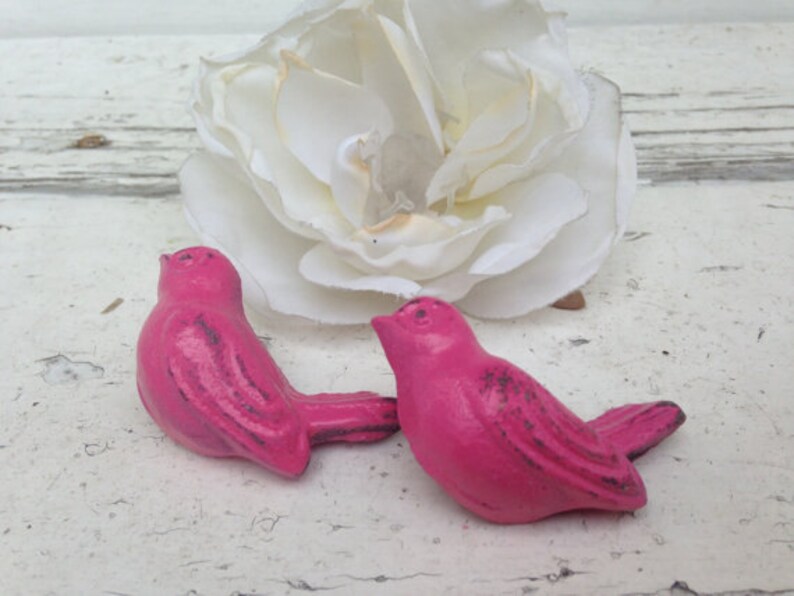 Drawer Pulls / Drawer Knobs / Bird Knobs Shabby Chic Knobs / | Etsy