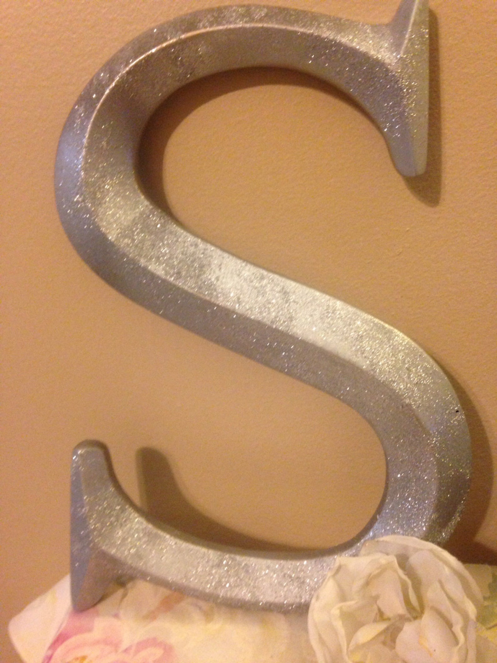 Large Letter Shabby Chic Silver Letter New Item A-Z - Etsy