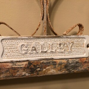 GALLEY Sign, Bathroom Sign, Cast Iron Sign, Wall Decor, Door Decor ...