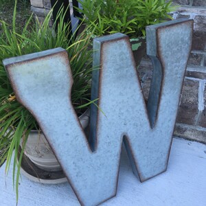 Metal Letters, Wall Decor, Wall Metal Letter, Galvanized Letter, Shelf ...