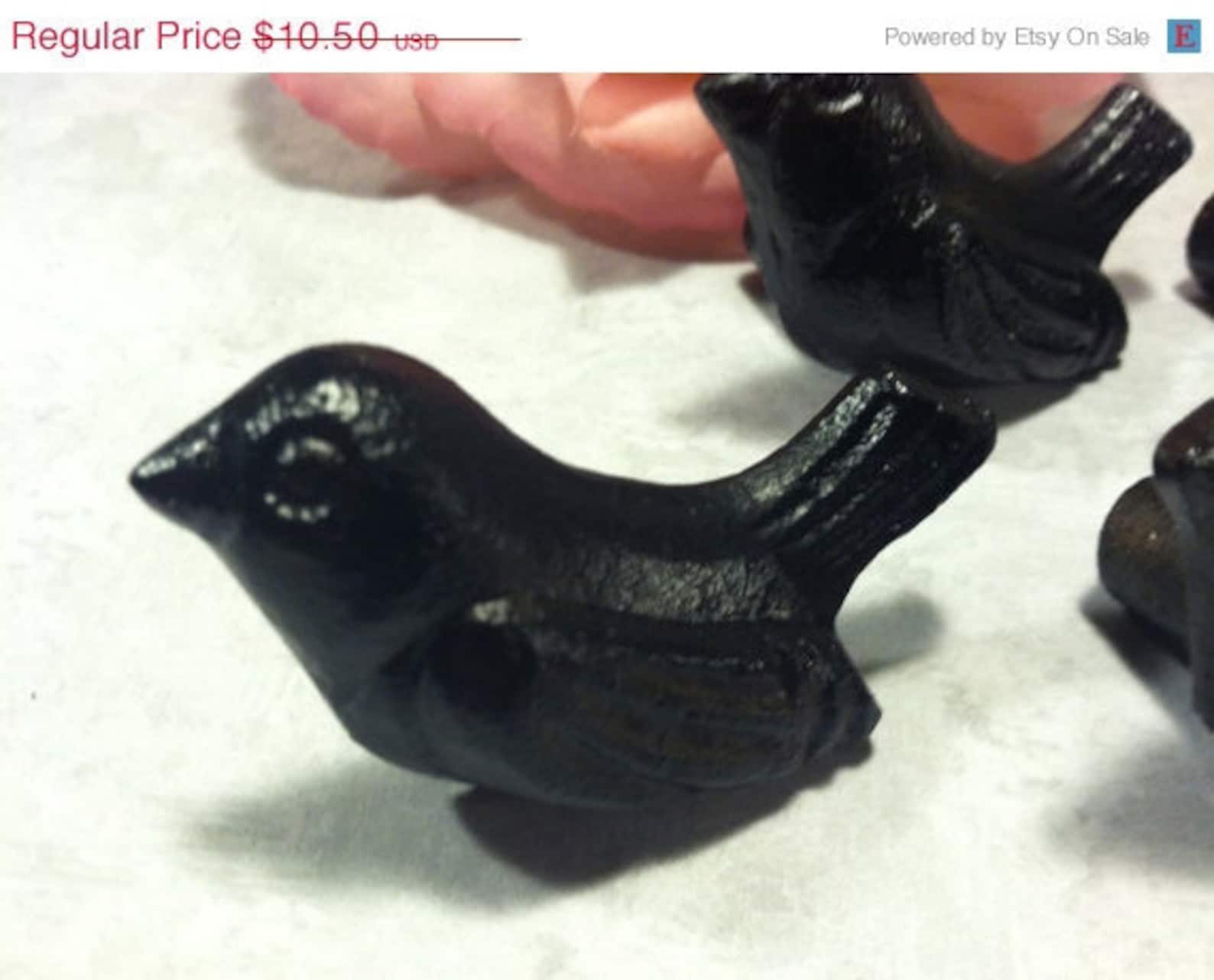 Drawer Pulls / Drawer Knobs / Bird Knobs Shabby Chic Knobs / | Etsy