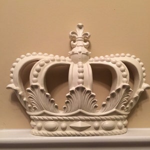 Crown/wall Decor/ Shabby Chic Decor/ Home and Garden Decor/off-white ...