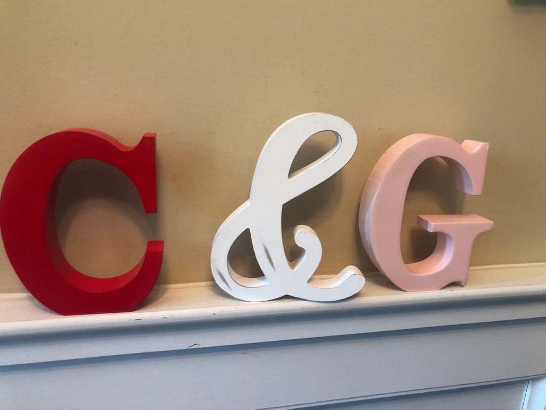 Wood Letters, 5 1/4 Inch Letters, Standalone Letters, Home and Garden ...
