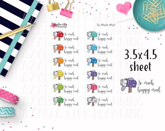 Happy mail stickers | Etsy