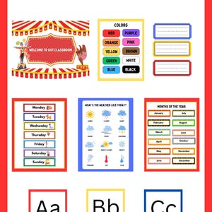 Circus Themed Classroom Posters - Etsy