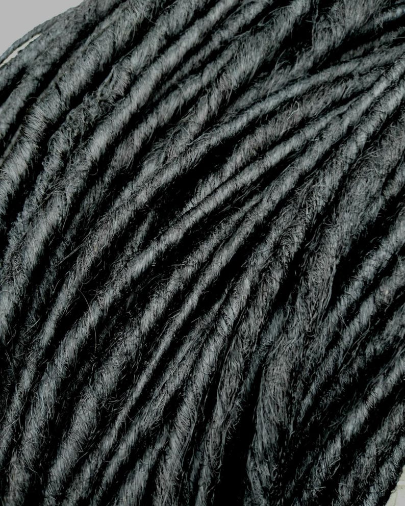 Dreadlock Extensions Black Dreads Boho Cosplay Viking Festival Hair ...