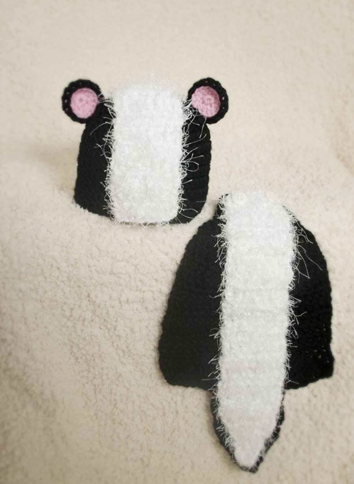 Lil' Stinker Skunk Cuddle Critter Cape Set Newborn | Etsy