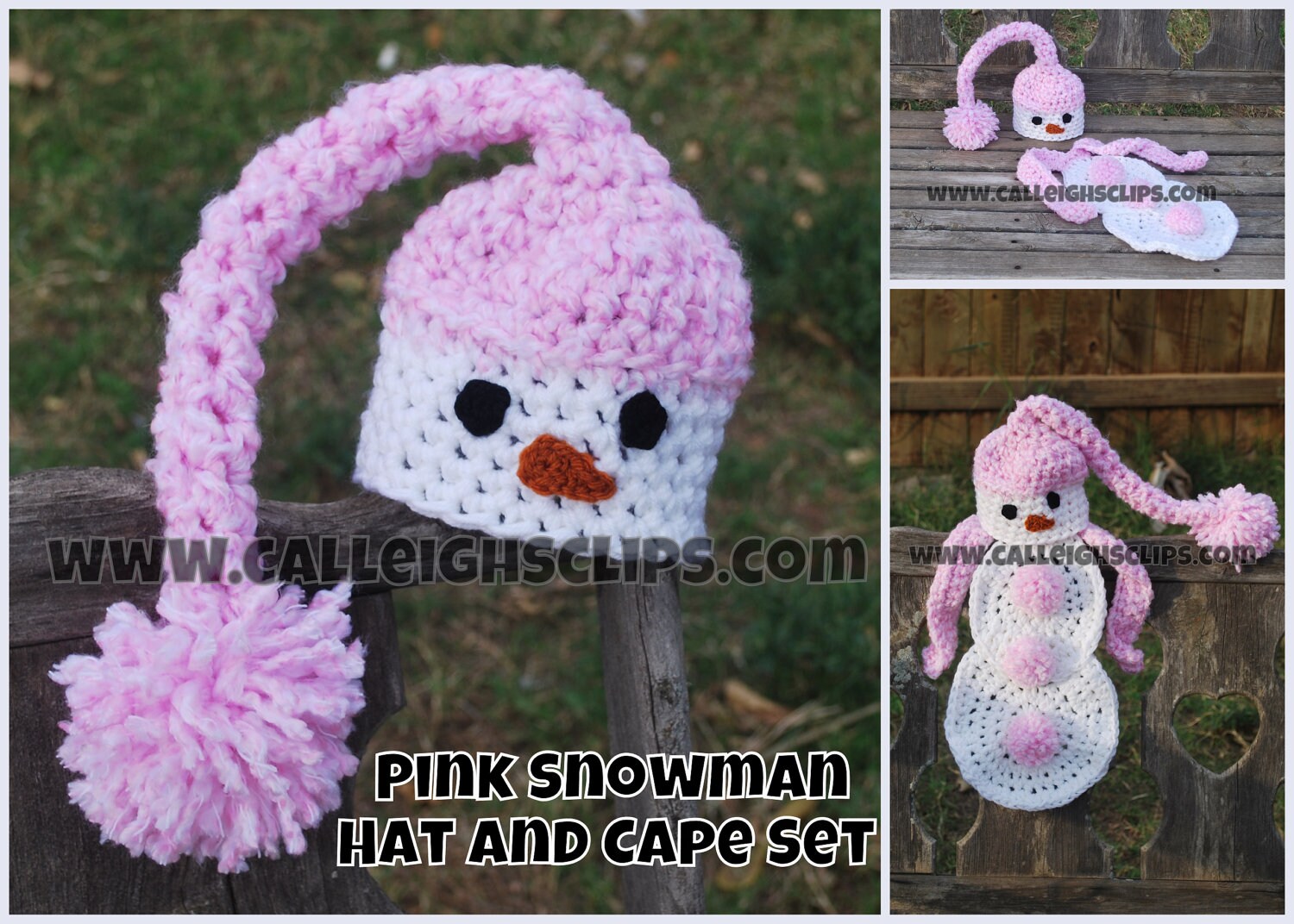 Snowman Cuddle Critter Cape Set Newborn Photography Prop | Etsy