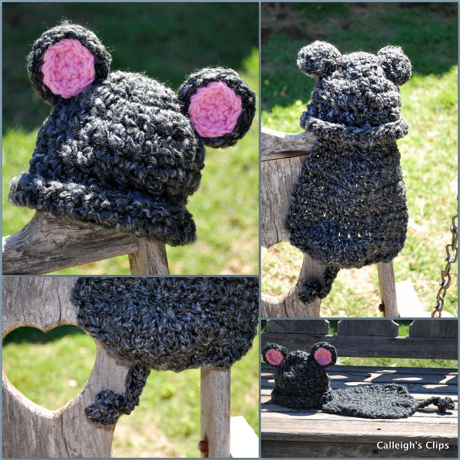 Lil' Mouse Cuddle Critter Cape Set Newborn Photography - Etsy