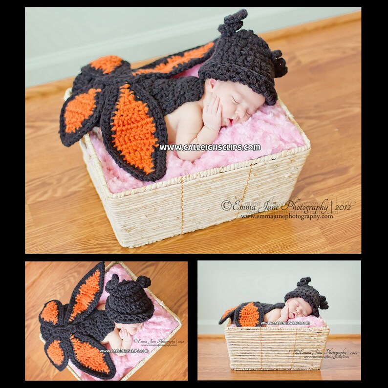 Butterfly Cuddle Critter Cape Set Newborn Photography Prop - Etsy