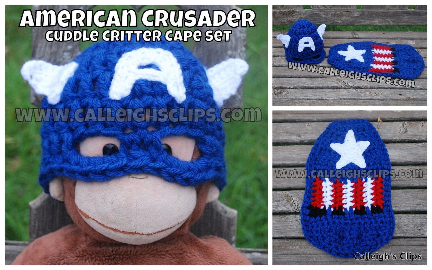 Instant Download Crochet Pattern - No. 57 -american Crusader - Cuddle ...