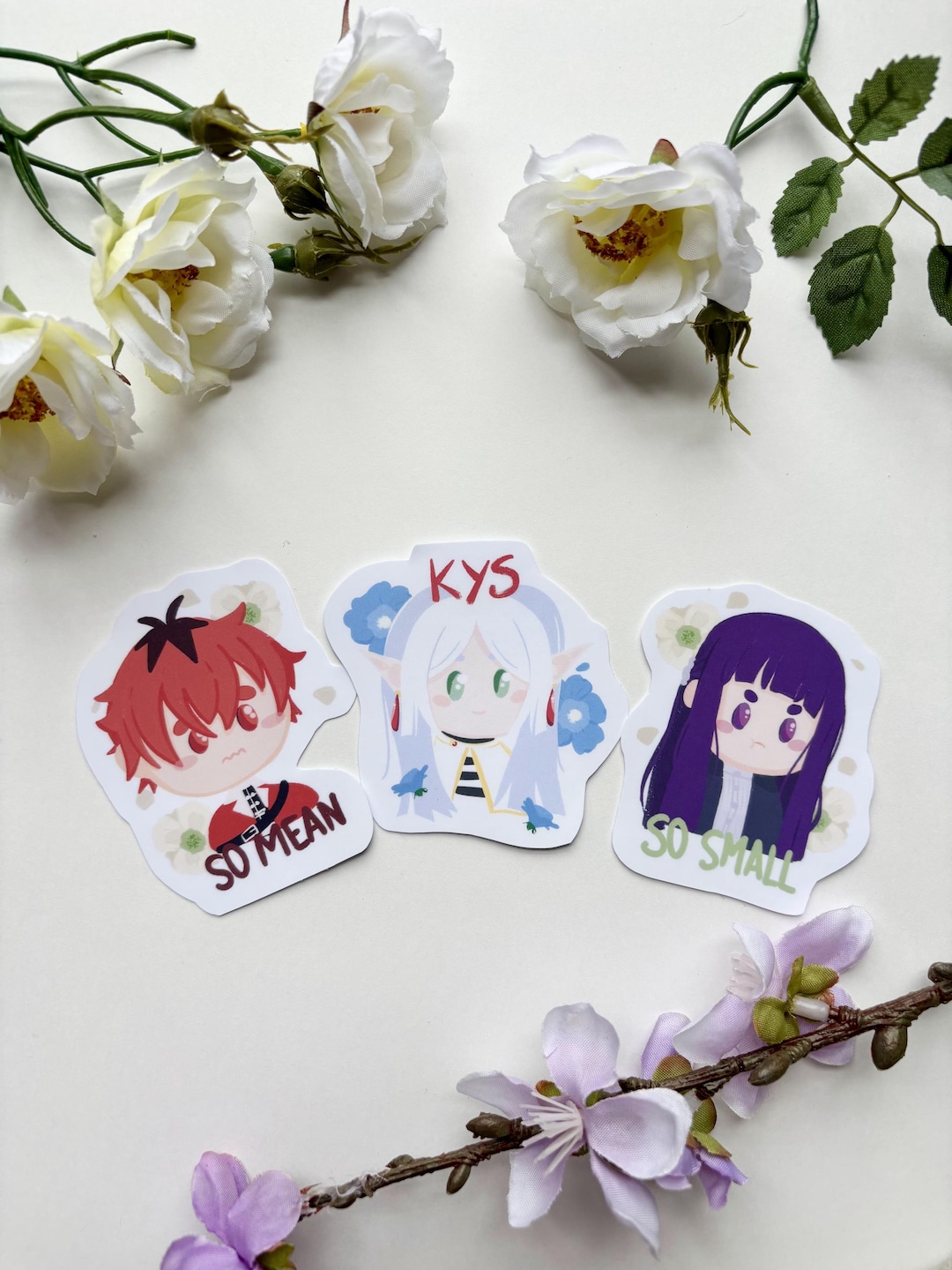 Frieren: Beyond Journey’s End Inspired Vinyl Sticker Set | Anime Quote ...