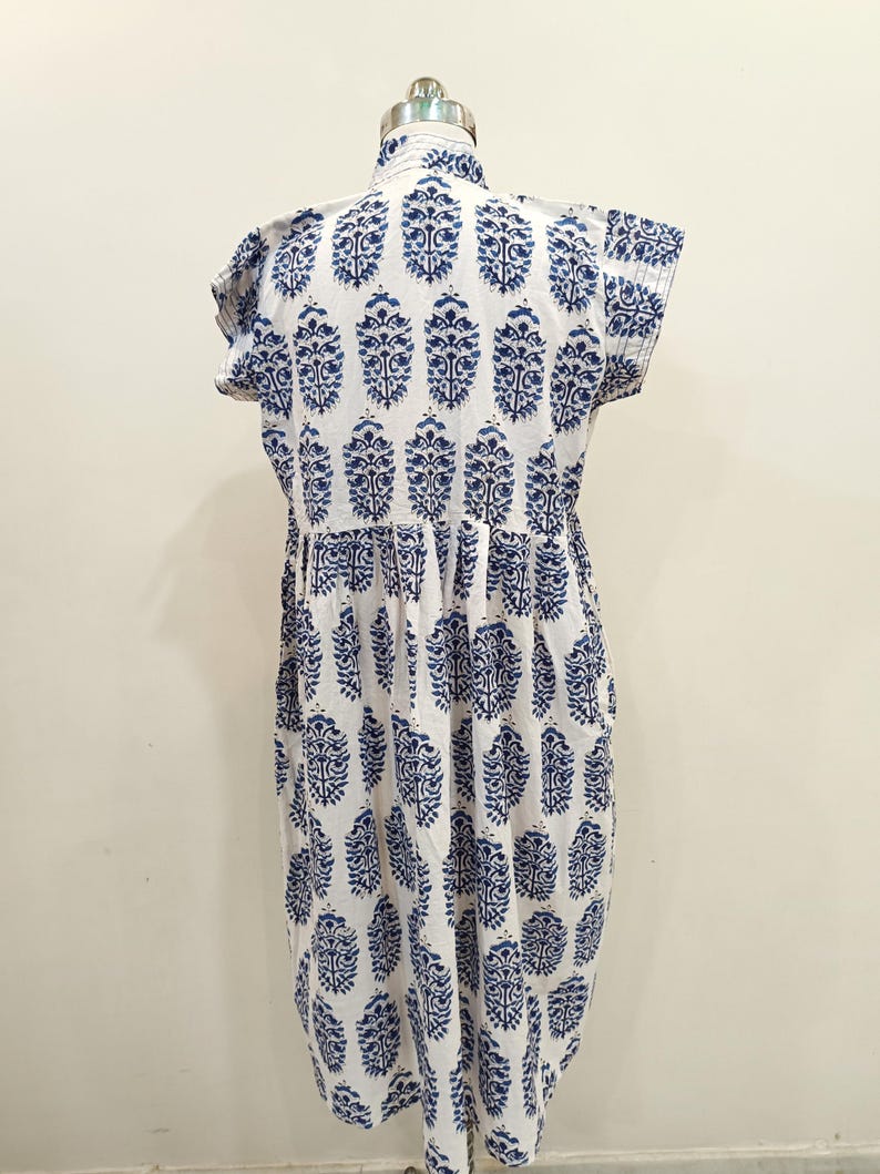 Beautiful Hand Print Dress ||Summer Dress Night & Day Wear || Indian ...