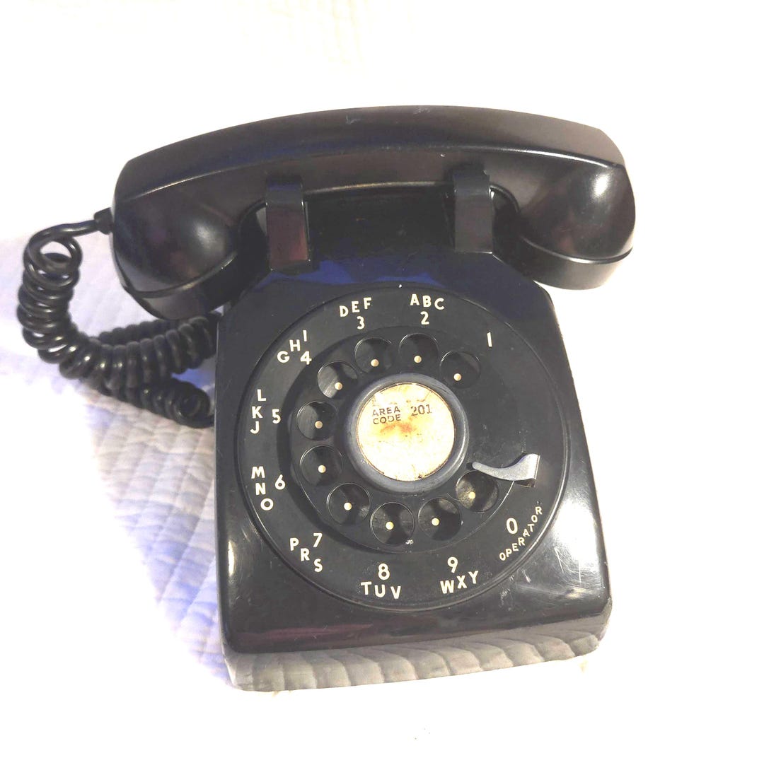 Vintage Bell System Rotary Dial Telephone by Western Electric. Made in ...