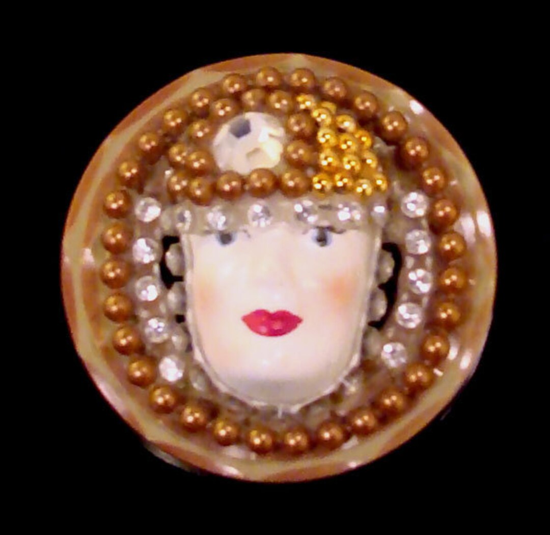 Vintage Handmade Flapper Pin de solapa - Etsy España