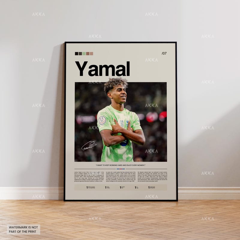 Lamine Yamal Poster - Etsy