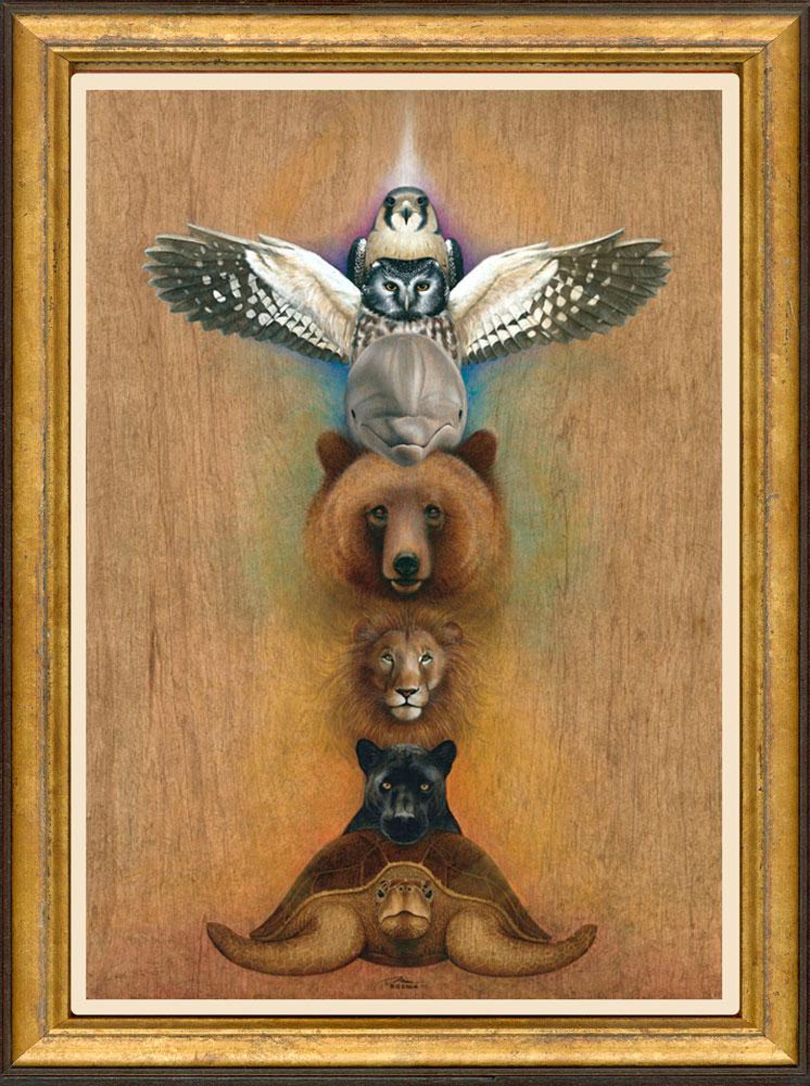 Chakra Animal Totem Print - Etsy