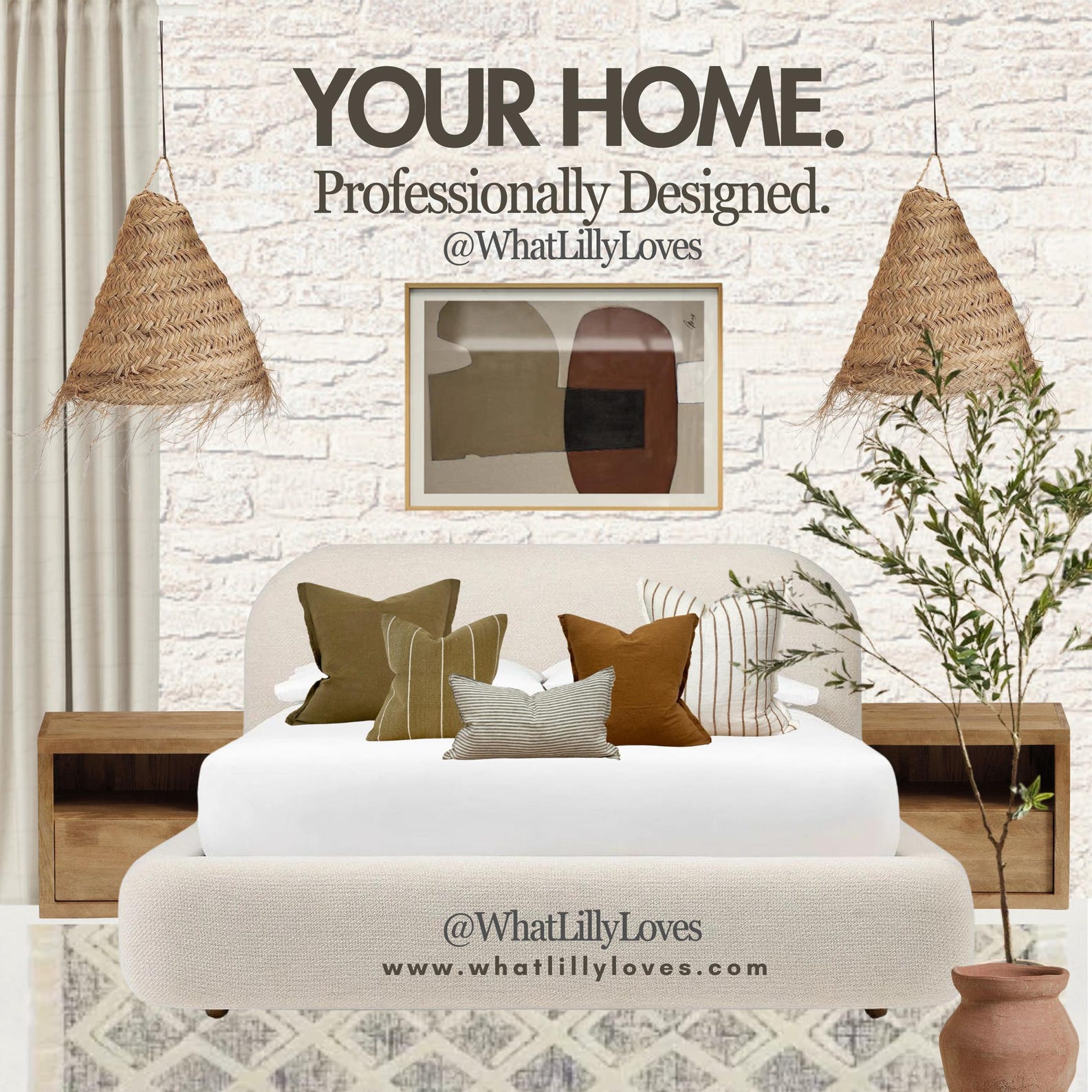 Single Room Virtual Design Package | Bespoke Interior Concept Board ...