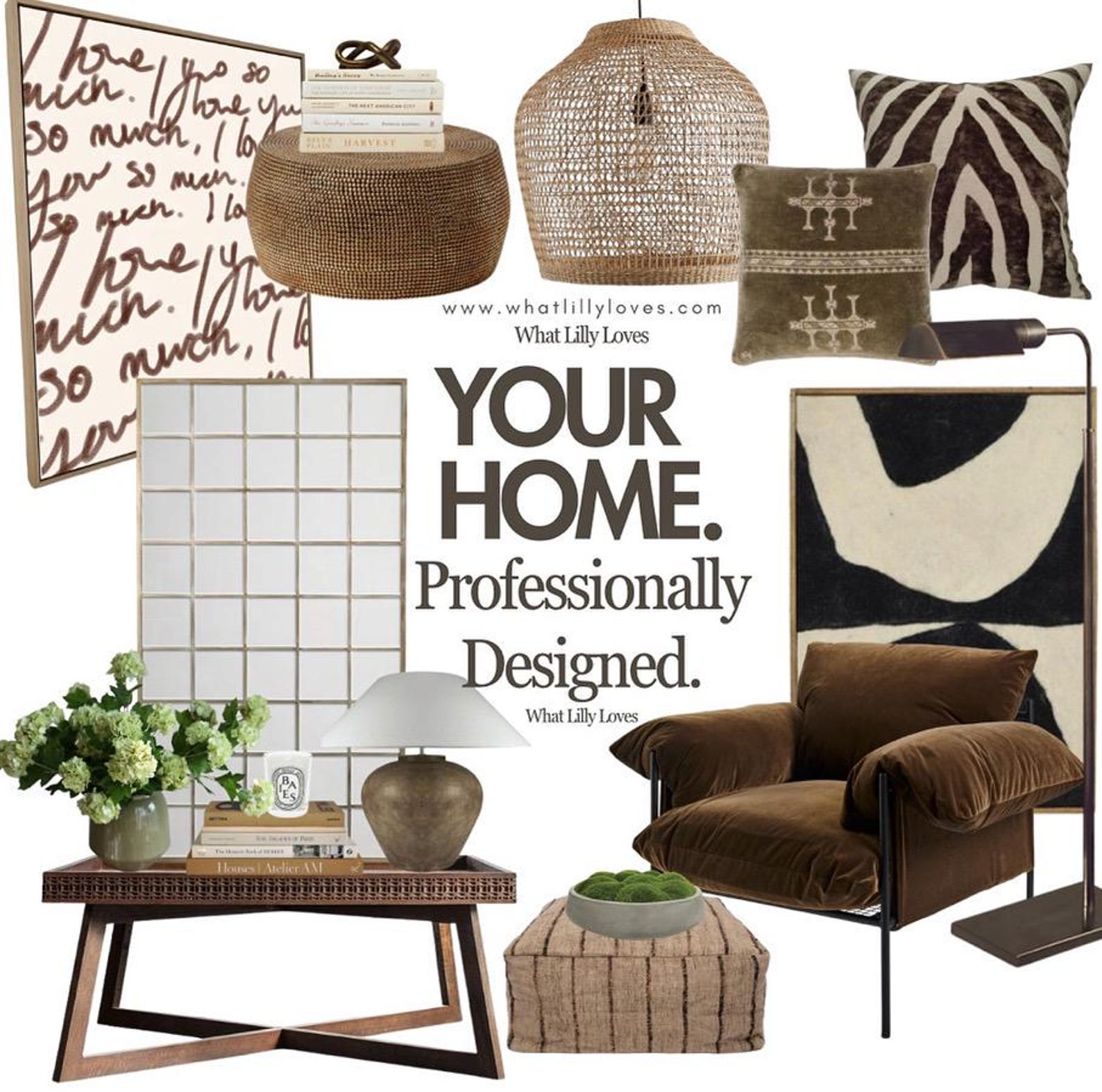 Single Room Virtual Design Package | Bespoke Interior Concept Board ...