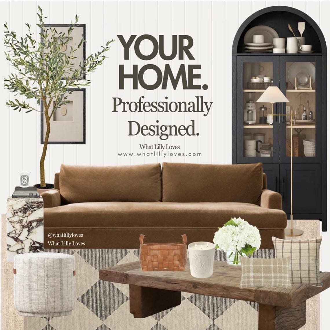Single Room Virtual Design Package | Bespoke Interior Concept Board ...