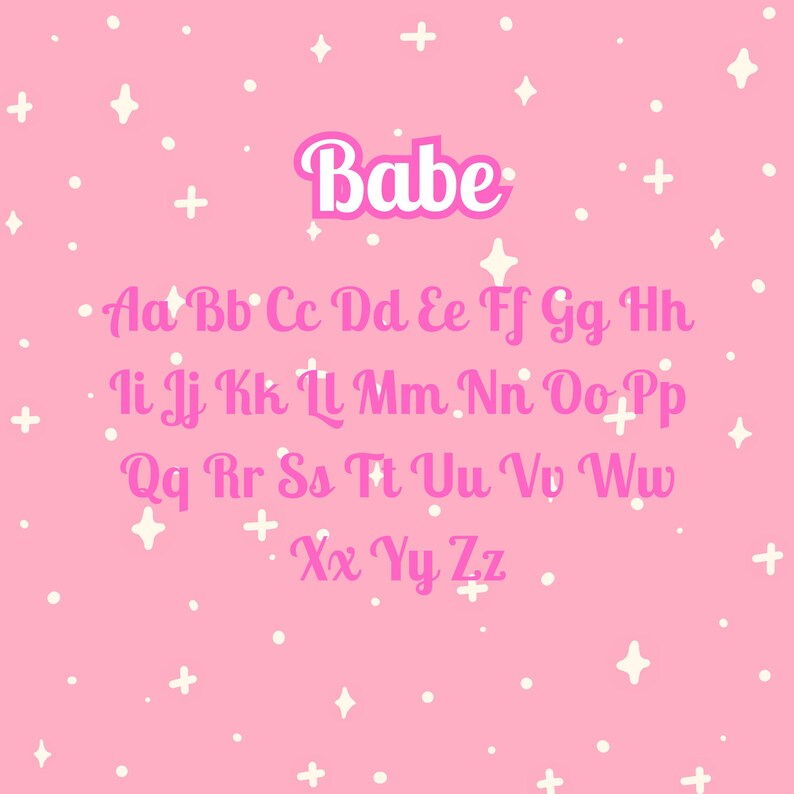 5 Pink Font Alphabet ALL Trend Fonts Png, Pink Doll Letters Font ...