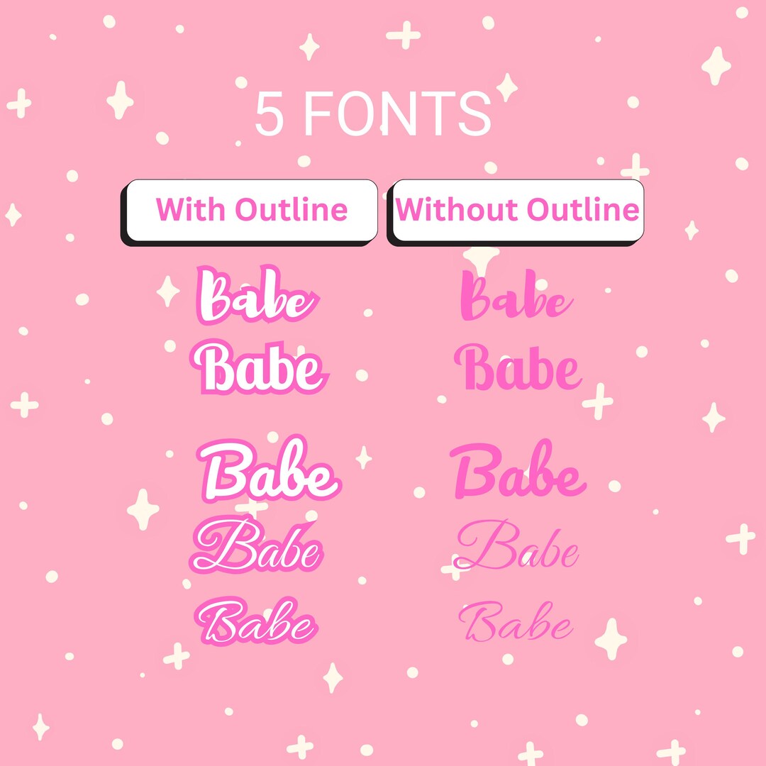 5 Pink Font Alphabet ALL Trend Fonts Png, Pink Doll Letters Font ...
