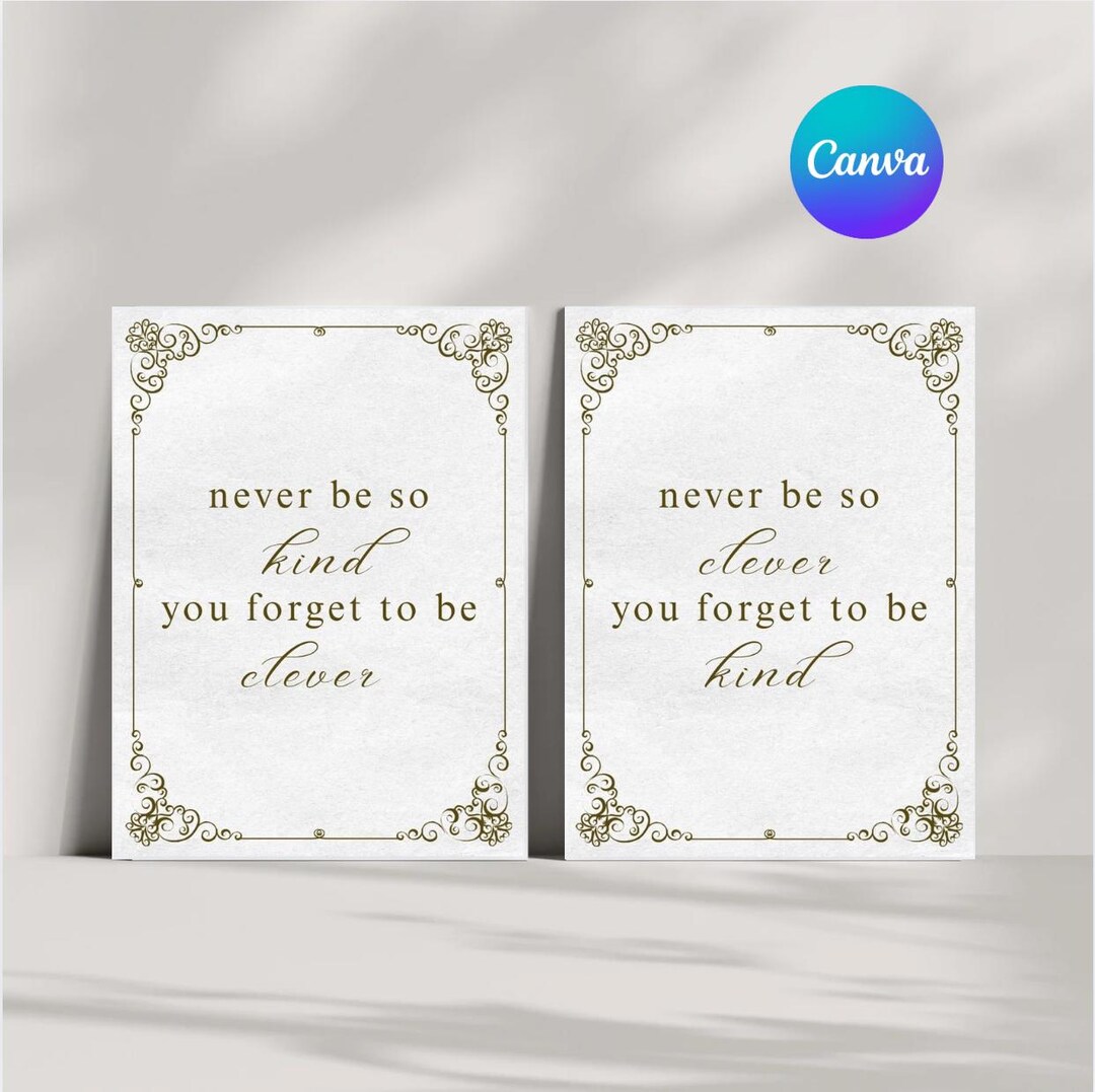 Taylor Swift Lyric Wall Art Set of 2 - Editable Printable Posters ...