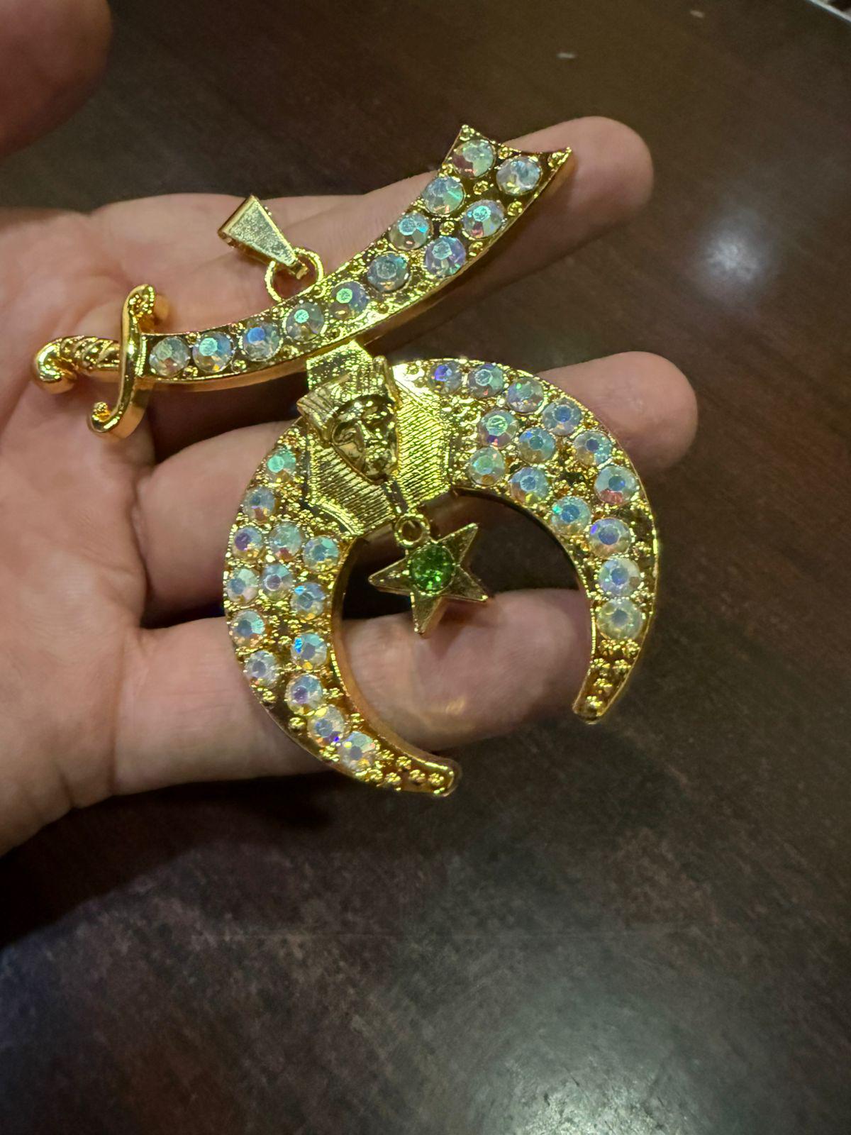 Shriner Masonic Regalia Jewel – Past Potentate Gold-plated Collar ...