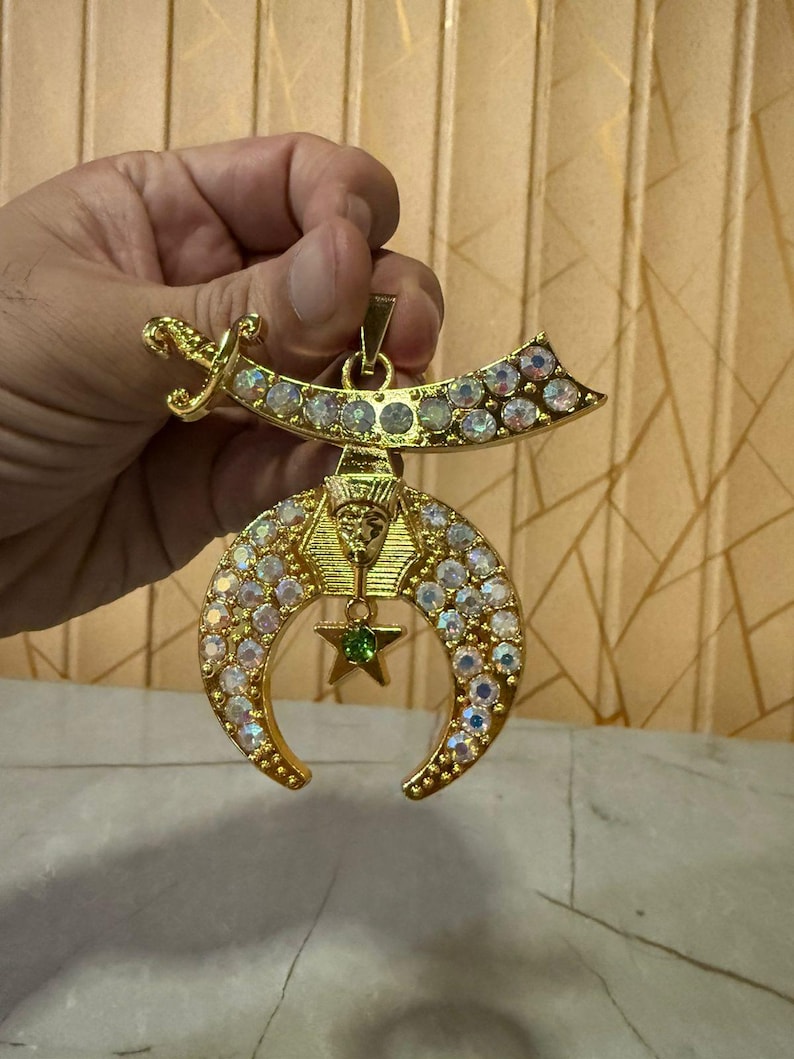 Shriner Masonic Regalia Jewel – Past Potentate Gold-plated Collar ...