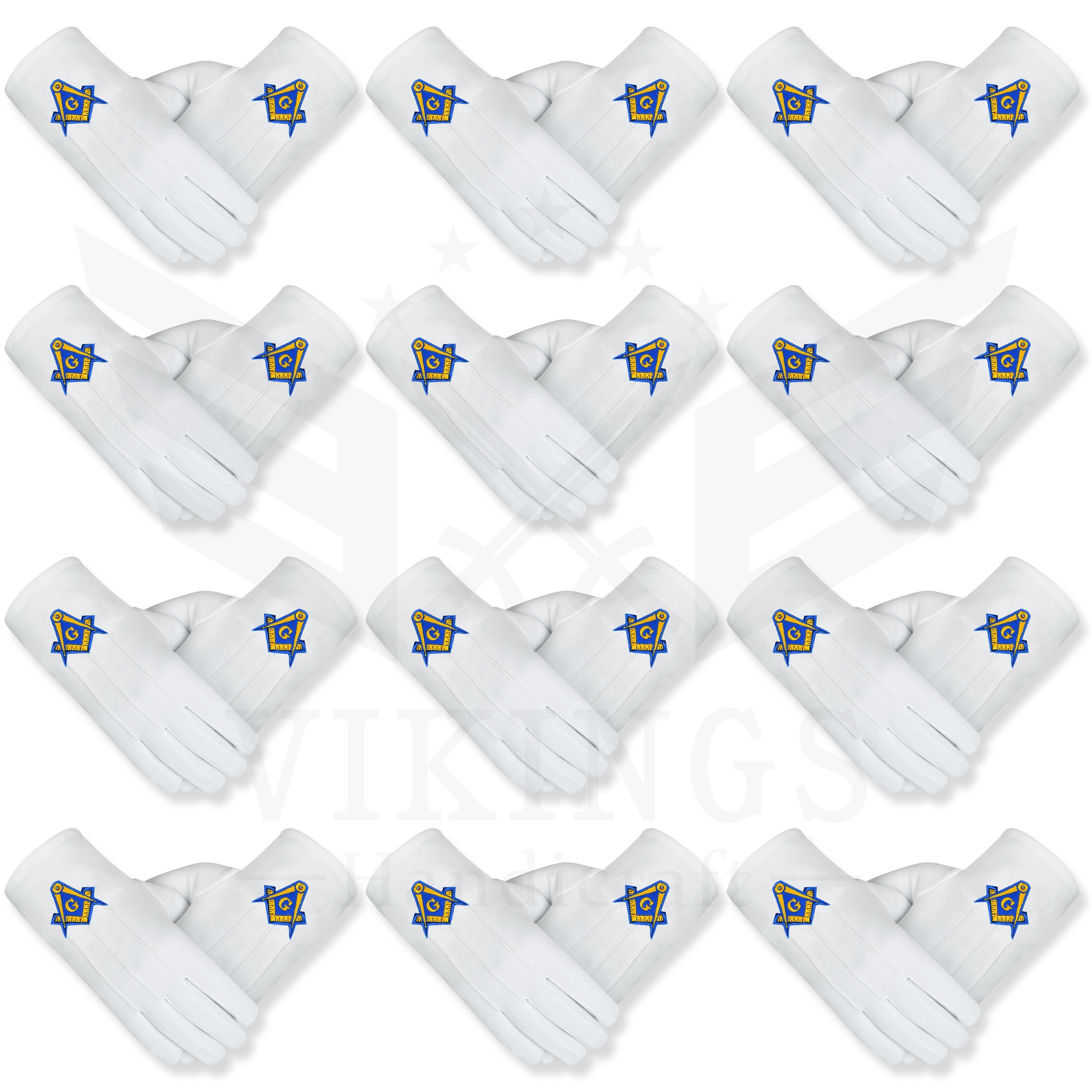 Masonic Blue Lodge Officer Regalia Set: 12 Aprons, Collars, Jewels ...