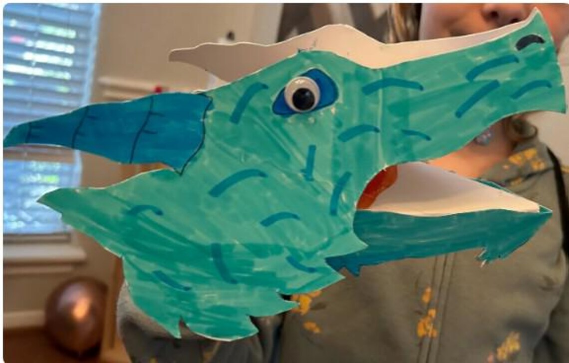 Dragon Puppet Design-horned Dragon - Digital Download - Etsy