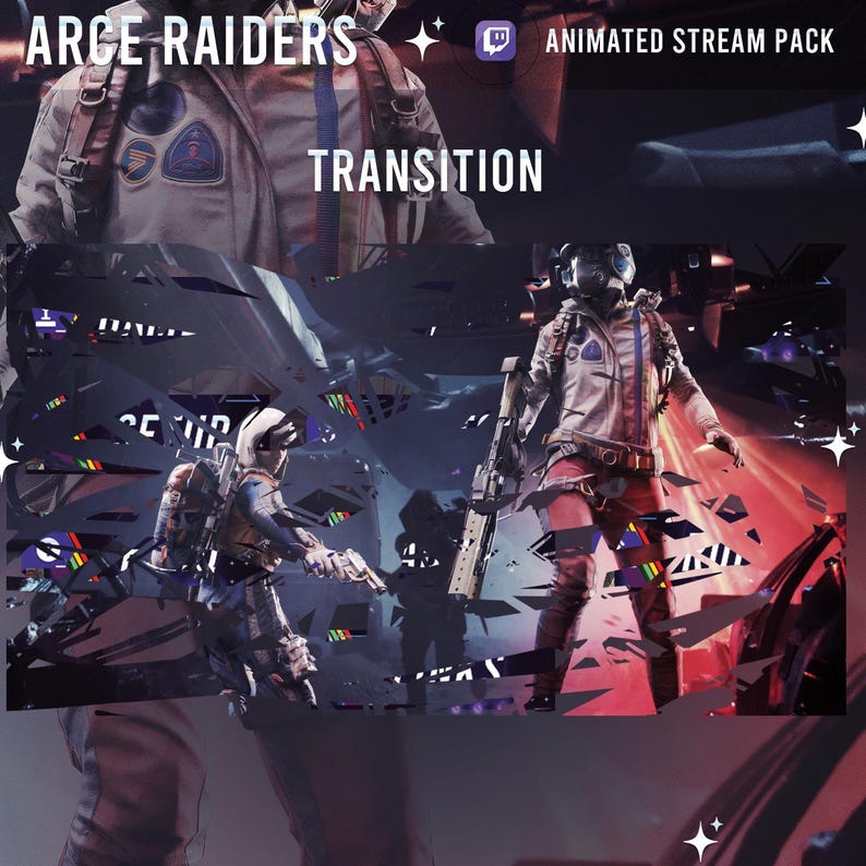 ARC Raiders Animated Twitch Stream Overlay Pack | Neon Manga Gaming ...
