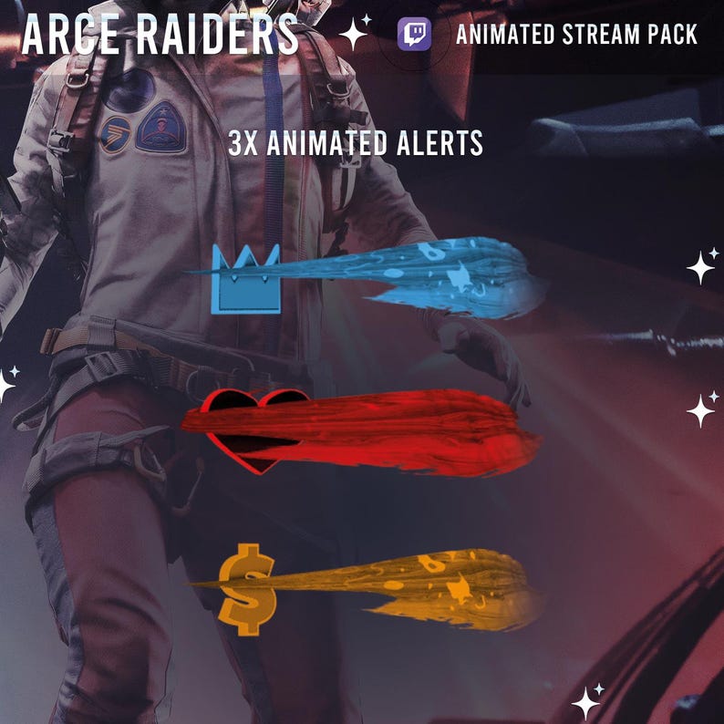ARC Raiders Animated Twitch Stream Overlay Pack | Neon Manga Gaming ...