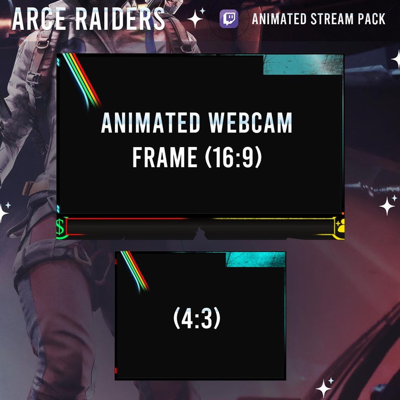 ARC Raiders Animated Twitch Stream Overlay Pack | Neon Manga Gaming ...
