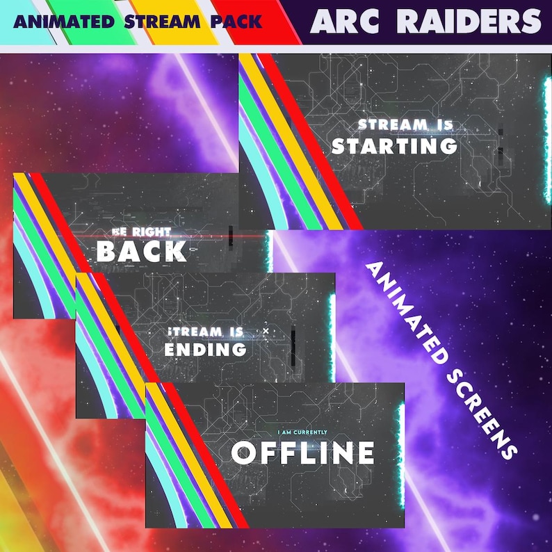 Premium Arc Raiders Twitch Overlay | Animated Scenes | Kick | Youtube ...