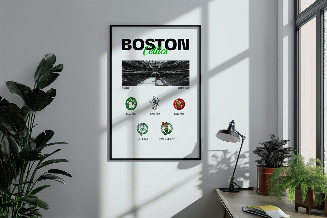Boston Celtics Poster, Room Decor, Basketball Poster, NBA Poster - Etsy