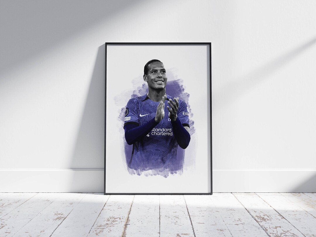 Virgil Van Dijk Poster, Football Wall Art Print - Etsy