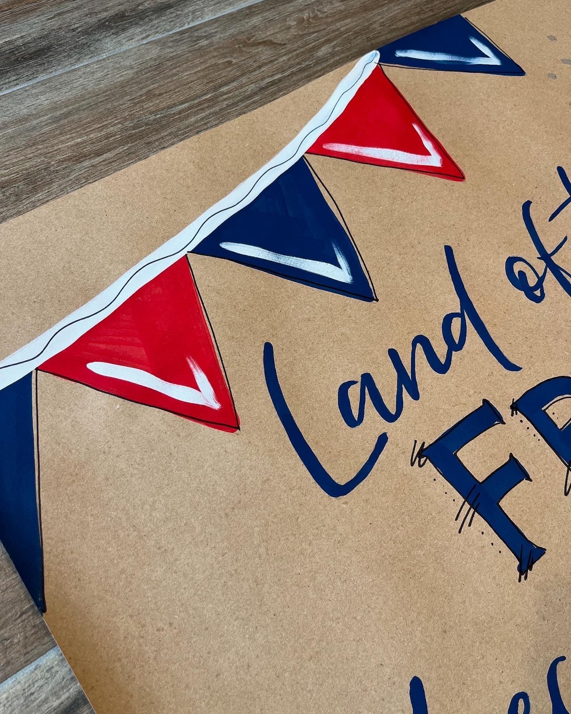 Patriotic Hand-painted Event Banner - Etsy