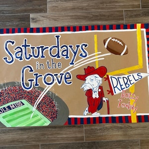 Football Tailgate Banner Customizable Hand-painted - Etsy