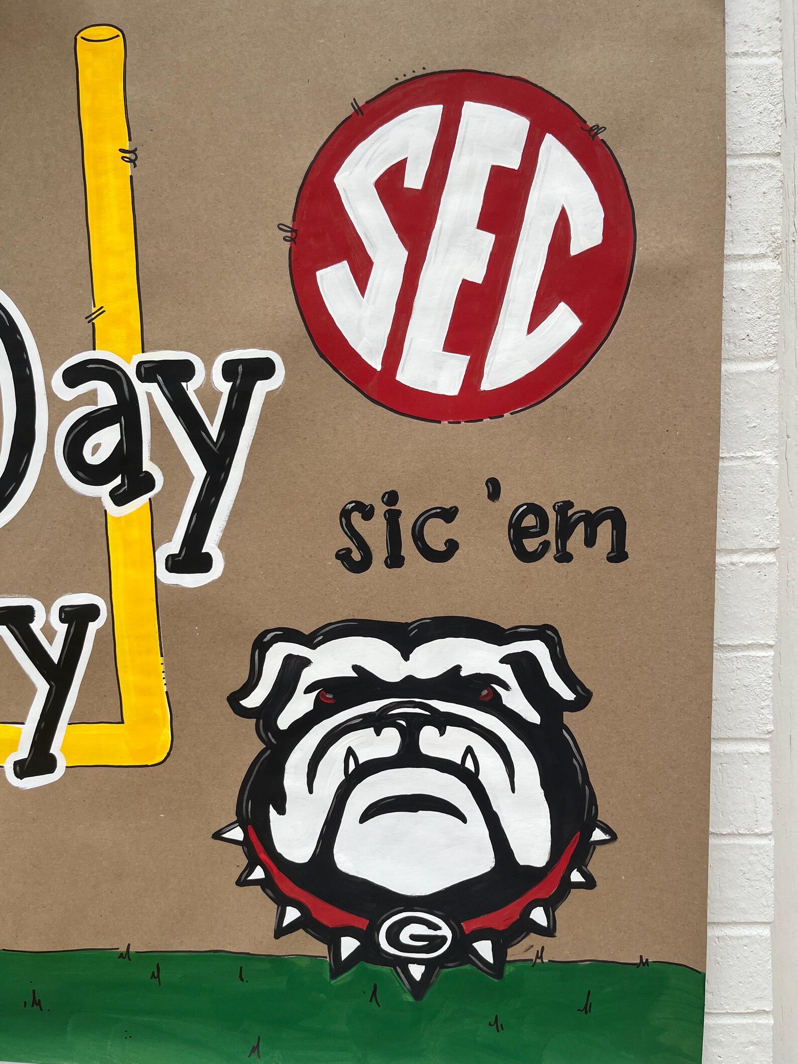 Football Tailgate Banner Customizable Hand-painted - Etsy
