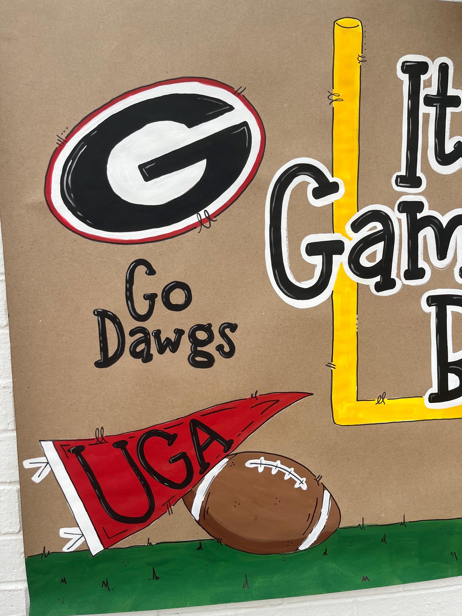 Football Tailgate Banner Customizable Hand-painted - Etsy
