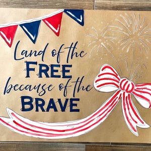 Patriotic Hand-painted Event Banner - Etsy