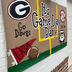 Football Tailgate Banner Customizable Hand-painted - Etsy