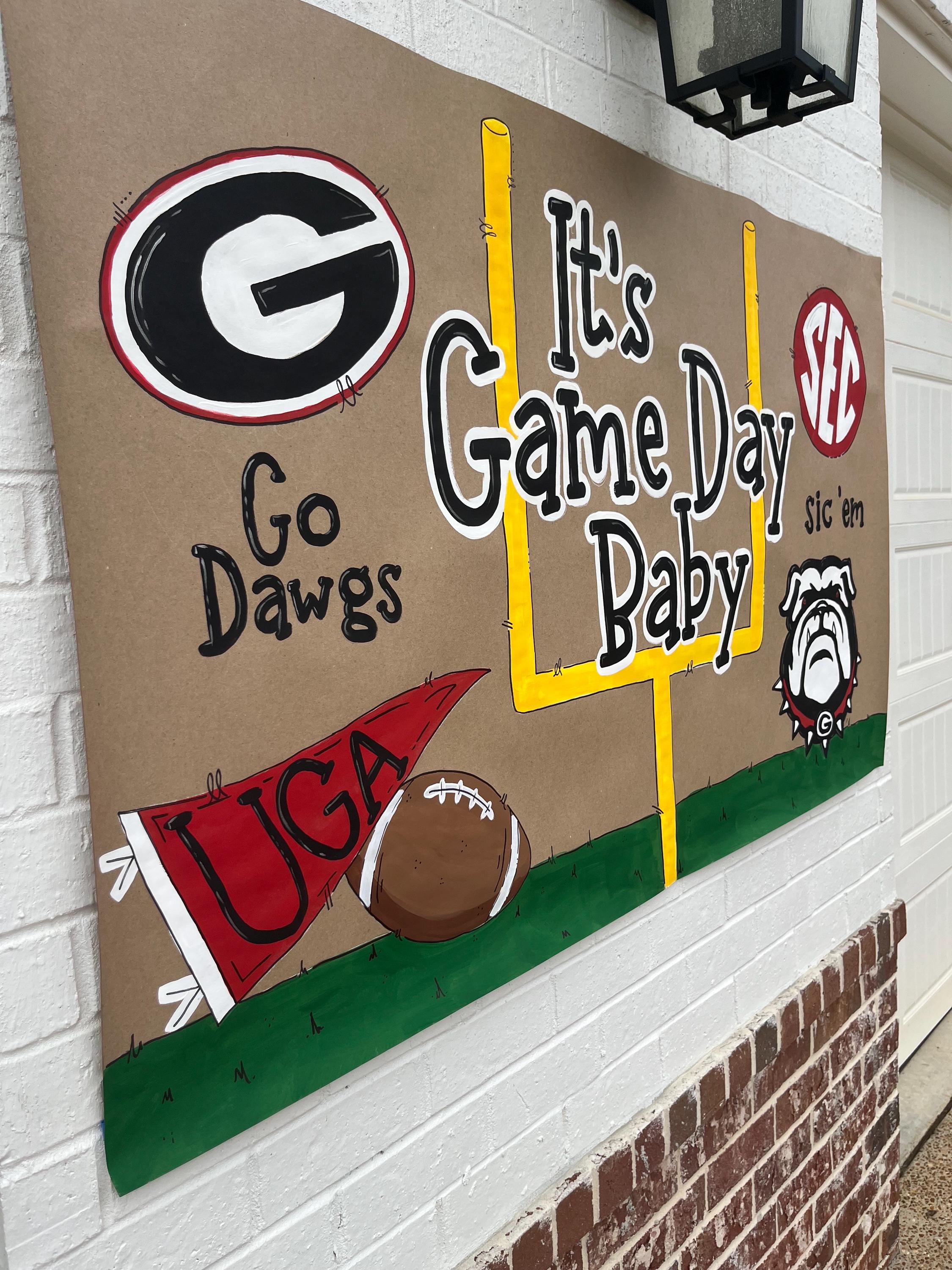 Football Tailgate Banner Customizable Hand-painted - Etsy