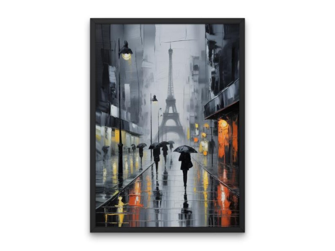 Eiffel Tower Wall Art, Paris Poster Print Set, Modern French Decor ...
