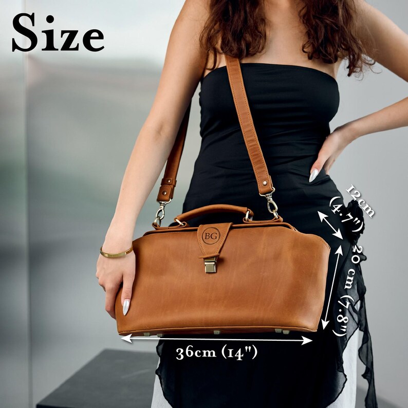 Leather Doctor Bag, Leather Medical Bag,brown Leather Bag,leather ...